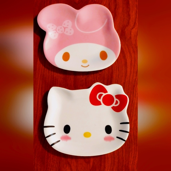 Sanrio | Accessories | My Melody And Hello Kitty Mini Plates | Poshmark